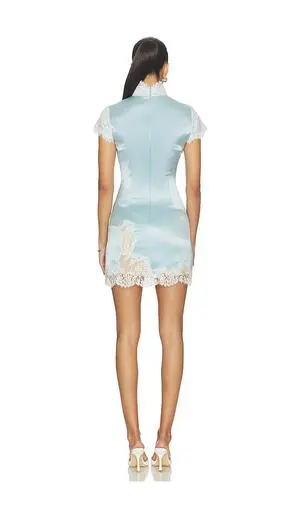 SAU LEE Ellen Dress - Blue