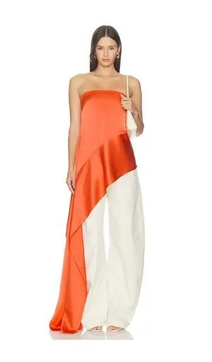 CAMILA COELHO Luana Top In . Also - Burnt Orange