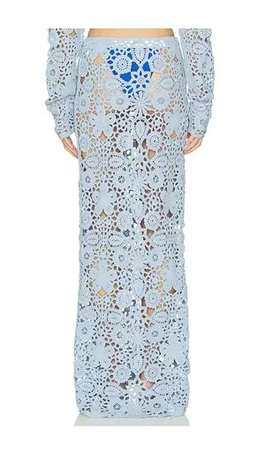 SNDYS. Tala Crochet Maxi Skirt