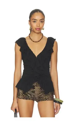 Free People Blythe Vest Top In . Also - Black
