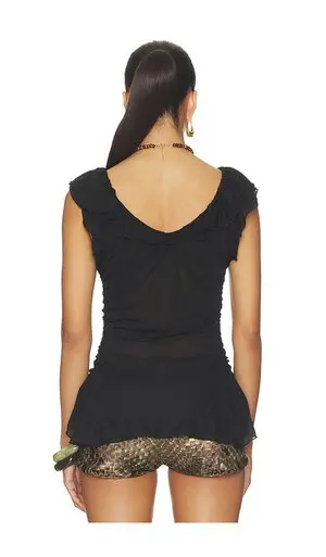 Free People Blythe Vest Top - Black