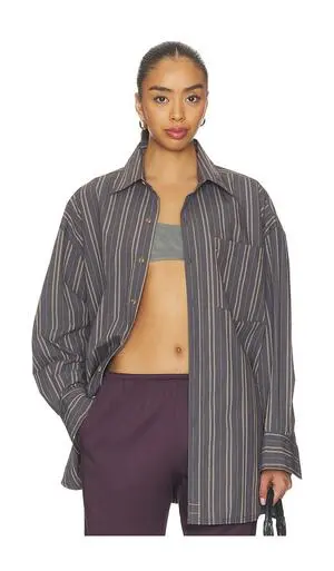 Free People X We The Free Freddie Striped Shirt - Grey