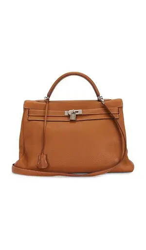 FWRD RENEW Hermes Togo Kelly 40 Handbag - Brown