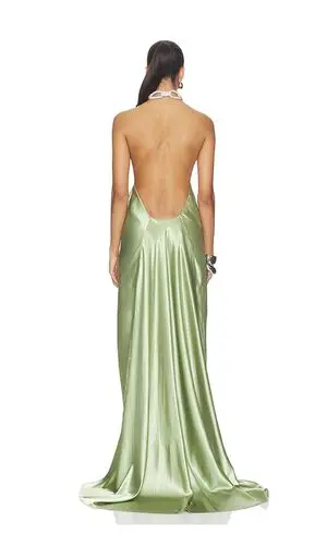 BRONX BANCO Amara Backless Gown