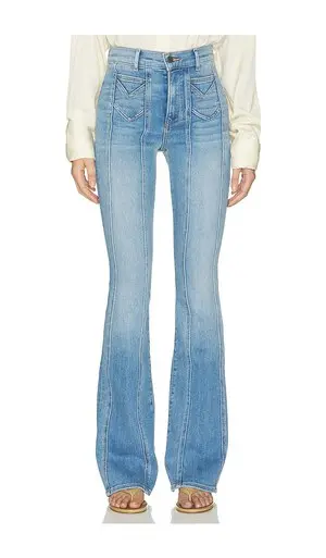 Veronica Beard Beverly High Rise Skinny Flare Jean - Blue