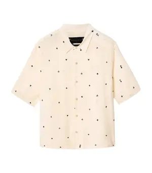 ALLSAINTS Short-sleeve Cardsuit Shirt - Ivory