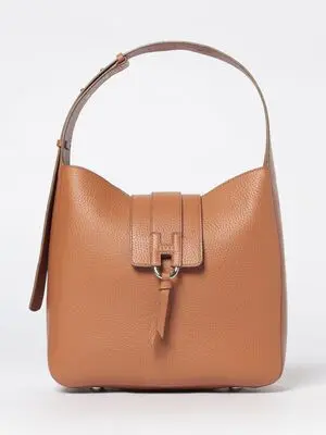 Hogan Leather Shoulder Bag - Brown