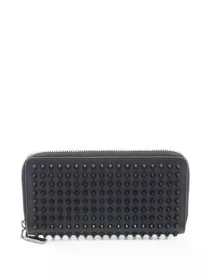 CHRISTIAN LOUBOUTIN 2000s Panettone Spike-embellished Wallet - Black
