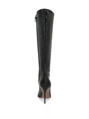 Paris Texas Vera Crocodile-effect Leather Boots