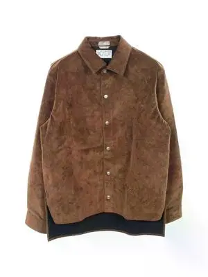 Dior 2010s X Travis Scott Cactus Jack Embroidered Shirt Jacket - Brown