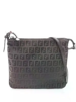 Fendi Zucchino Shoulder Bag - Brown