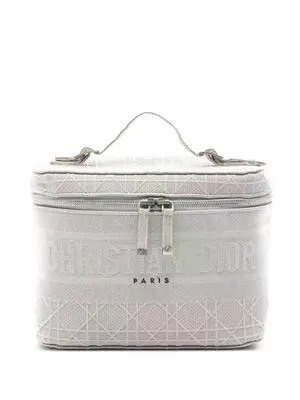 Dior 2000s Cannage Diortravel Make-up Bag - Grey