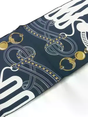 Hermès 2020s Grand Tralala Silk Scarf - Blue