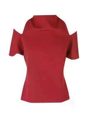 Federica Tosi Cold-shoulder Blouse - Red