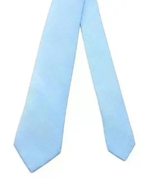Hermès Silk Jacquard H Pattern Neck Tie - Blue