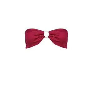 CHERINA BEACHWEAR LLC Bandeau Top With Circular Trim