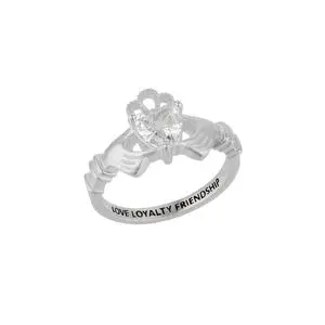 SPERO LONDON Sterling Claddagh Ring - Silver
