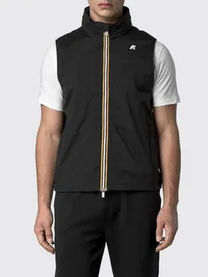K-WAY Zip-up Stretch Nylon Gilet - Black