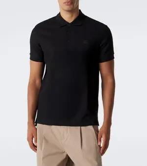 Burberry Cotton Pique Polo Shirt - Black