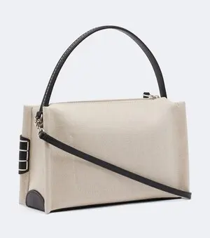 JW Anderson Loafer Medium Canvas And Leather Shoulder Bag