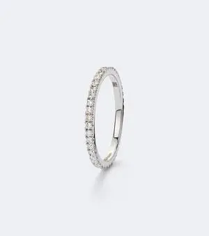SUZANNE KALAN Midi 18kt White Gold Tech Ring Jackets With Diamonds
