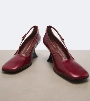 Dries Van Noten Leather Pumps With Buckle Fastening