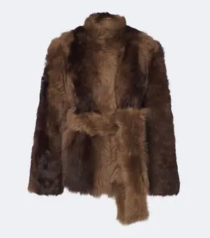 Nour Hammour Elsa Shearling Jacket - Brown