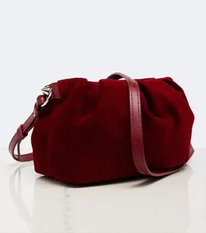 CHRISTIAN LOUBOUTIN Eva Mini Suede Crossbody Bag