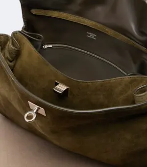 Balenciaga Rodeo Medium Suede Shoulder Bag