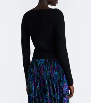 Gucci Ribbed-knit Wool And Cashmere Sweater