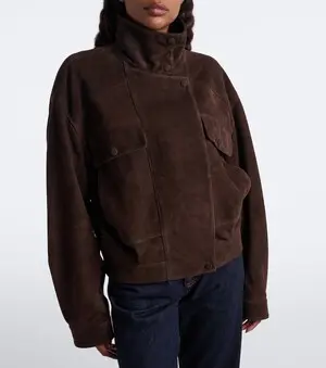 Nour Hammour Suede Blouson Jacket