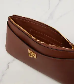 Balenciaga Rodeo Leather Phone Pouch