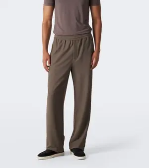 Giorgio Armani Waffle-knit Straight Leg Trousers