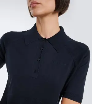 Givenchy Cotton And Silk-blend Polo Dress