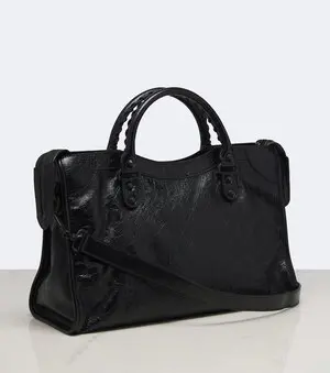 Balenciaga Le City Medium Leather Top-handle Bag