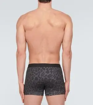 TOM FORD Leopard-print Cotton-blend Boxer Briefs