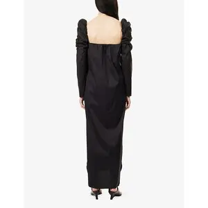REEM ALKANHAL Sharifa Button-up Midi Dress