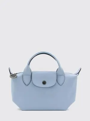 Longchamp Le Pliage Xtra Leather Handbag With Removable Strap - Sky