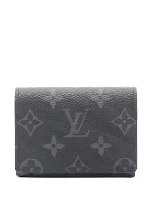 LOUIS VUITTON Monogram Eclipse Card Case - Black