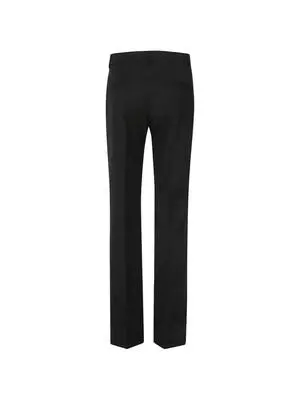 Seventy Pressed-crease Belt-loops Trousers - Black
