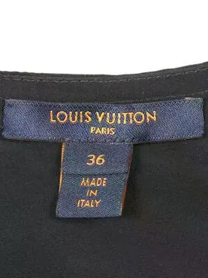 LOUIS VUITTON Monogram Print Sleeveless Midi Dress
