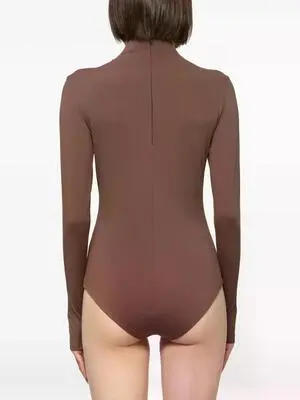 ATU BODY COUTURE Tulle-insert Long-sleeve Top