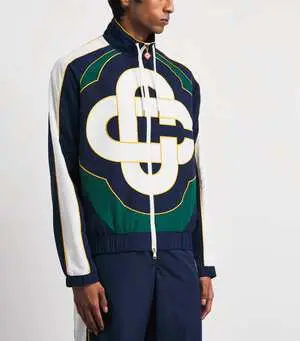 Casablanca Check Appliqué Windbreaker Jacket