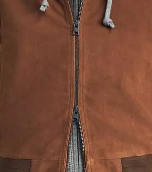 Polo Ralph Lauren Goat Suede Bomber Jacket - Brown