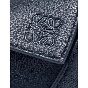 Loewe Puzzle Edge Mini Leather Cross-body Bag - Deep Navy