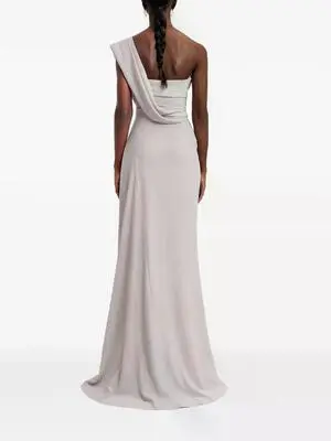 GEMY MAALOUF Crystal-embellished Draped Dress