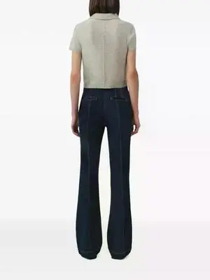 Simkhai Twila Short-sleeve Cashmere Polo Shirt