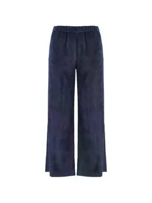 F.IT Ribbed-knit Trousers - Blue