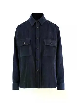 F.IT Corduroy-effect Pocket-detail Shirt