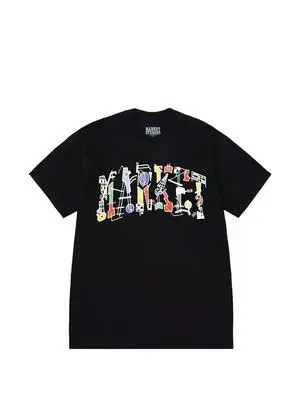 MARKET Work Of Arc Graphic-print T-shirt - Black